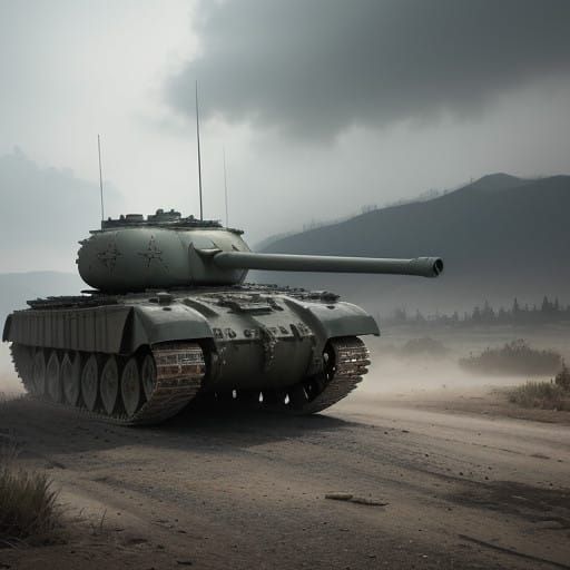 American T@NK M47 Patton II - American M47 Patton II Tank in...