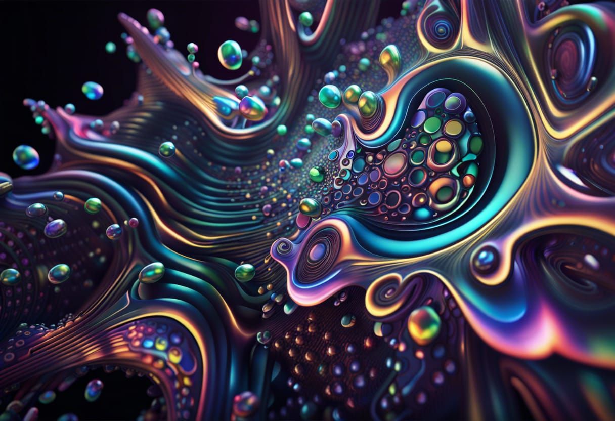 dancing molecules - AI Generated Artwork - NightCafe Creator