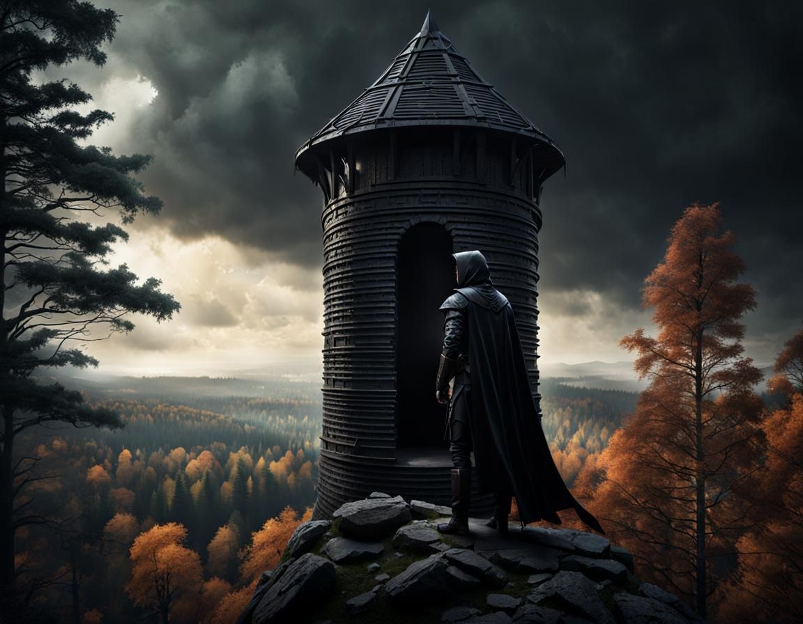 Forest guard post - AI Generated Artwork - NightCafe Creator