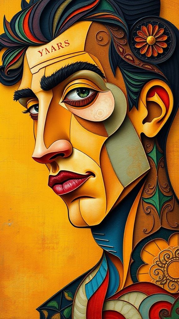 Mellow Pablo Picasso deep color warm colors contrasting colors cubism ...