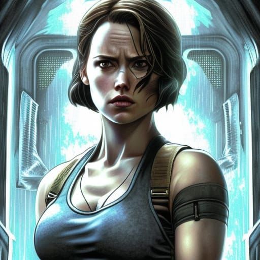 Daisy Ridley as Jill Valentine from Resident Evil - AI Generated ...