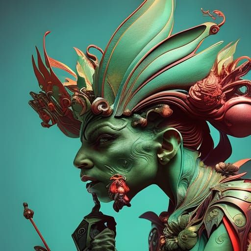 Alien divinity - AI Generated Artwork - NightCafe Creator