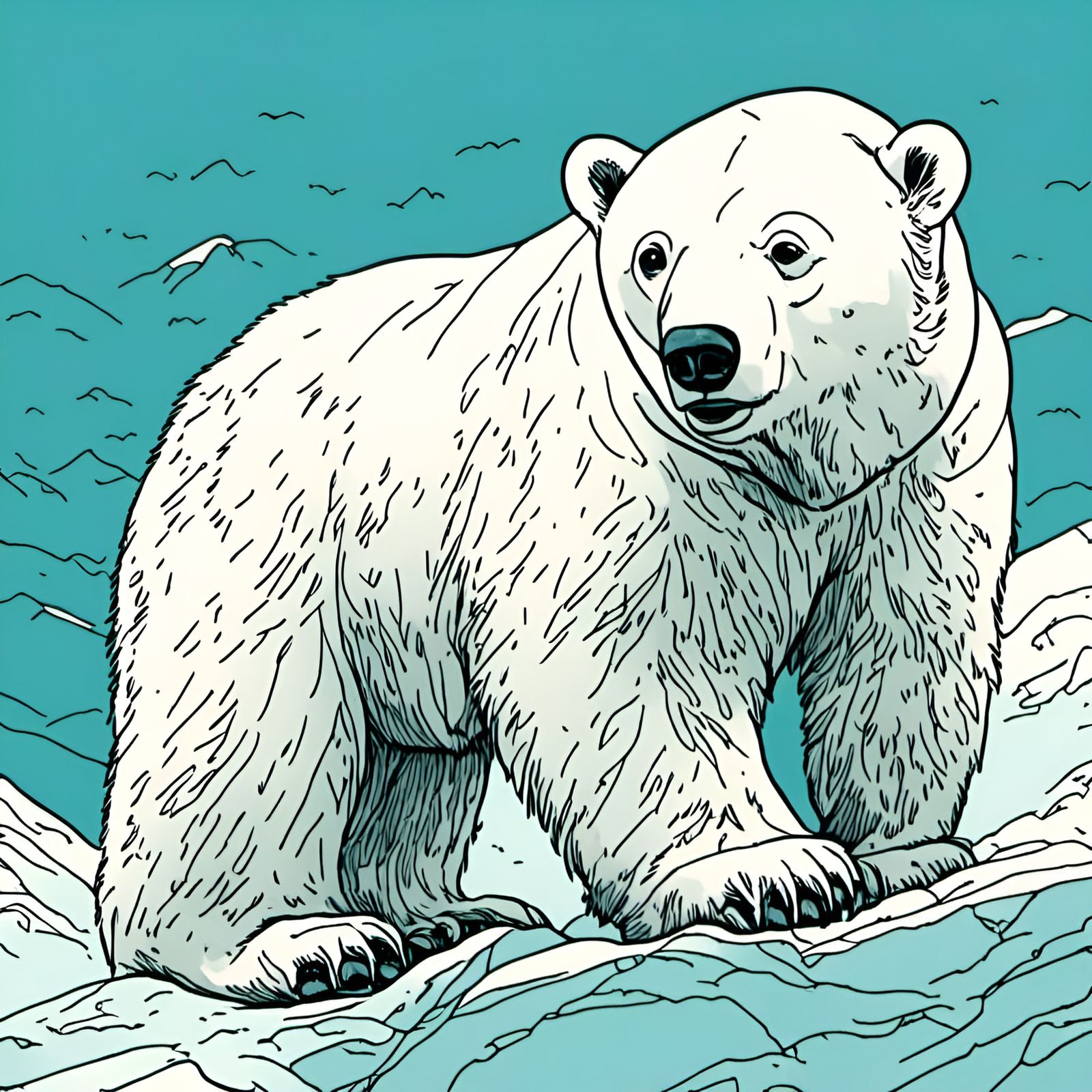 Ice Bear - AI Generated Artwork - NightCafe Creator