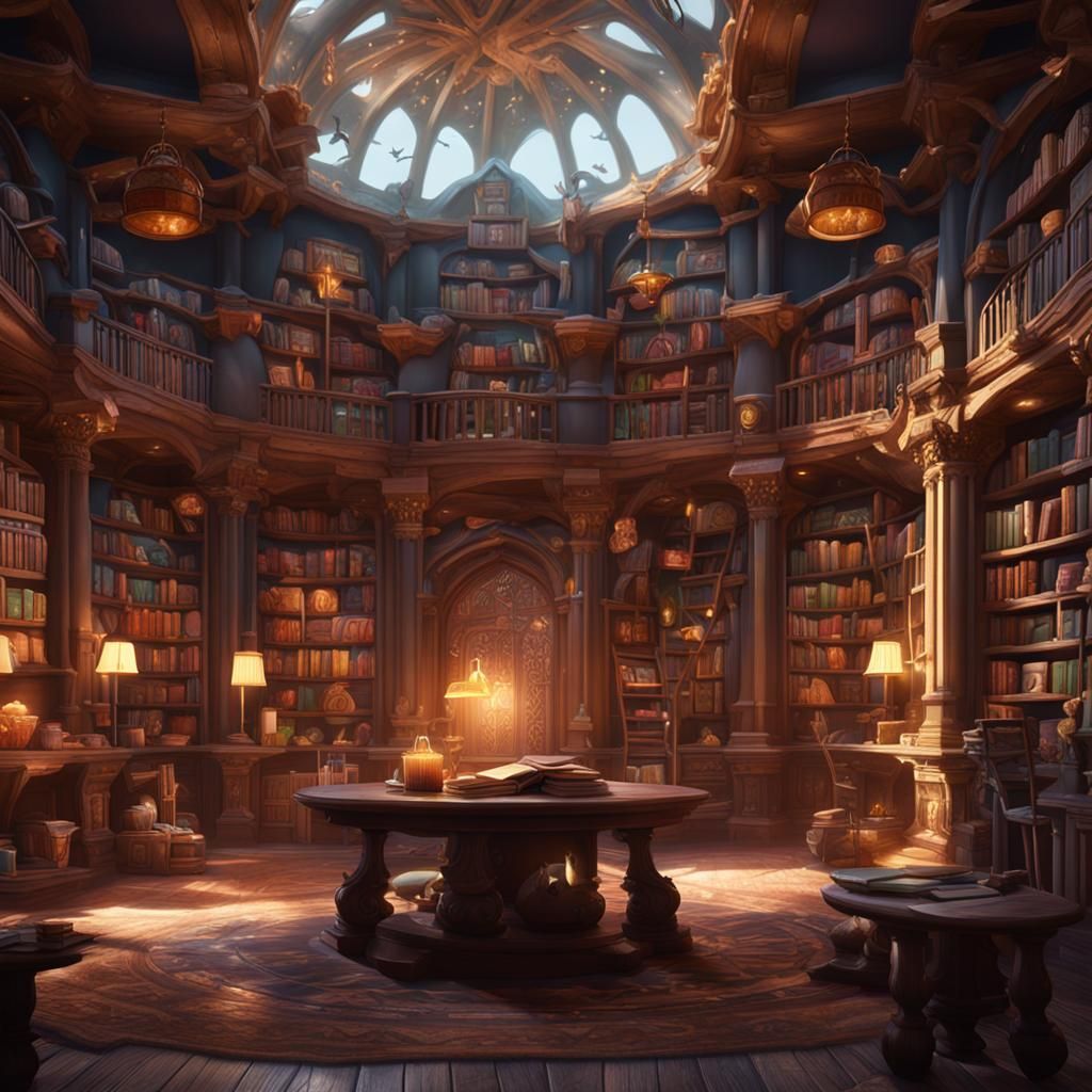 create an aesthetic children's library - AI Generated Artwork ...