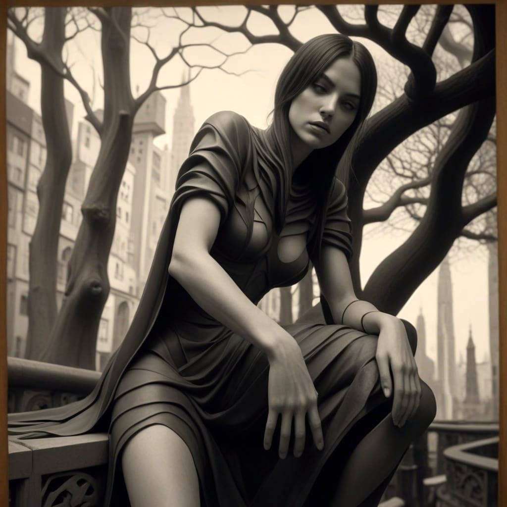 Surrealist Metropolis Unfolds in Infinite Loop - AI Art