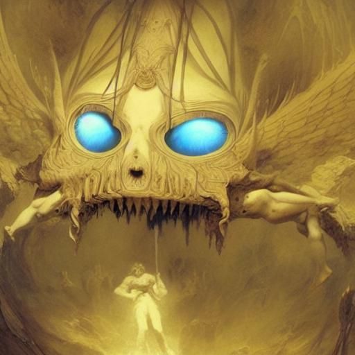 Macabre Angels. deformed angelic demons - AI Generated Artwork ...