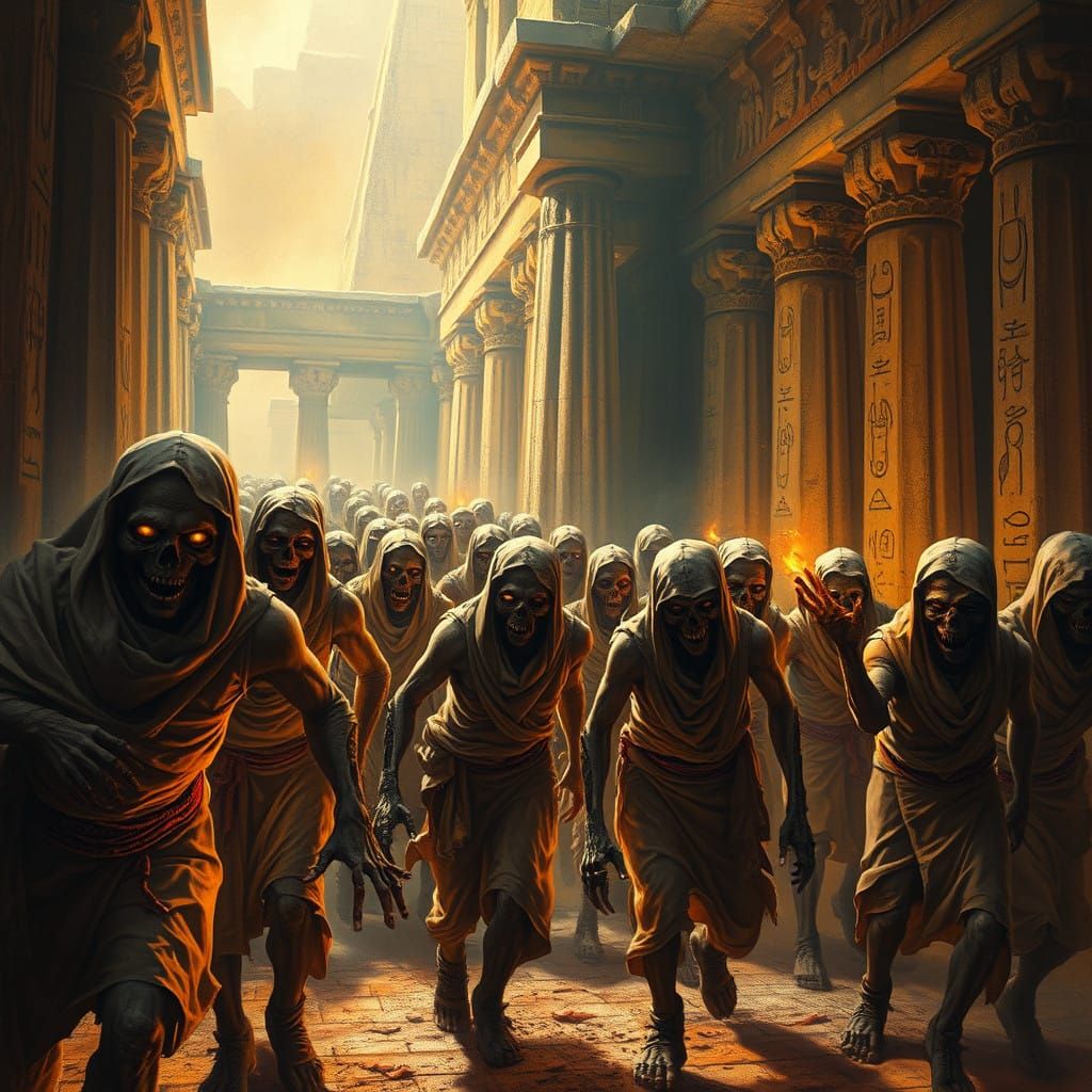 Zombies in Egypt - Undead Hordes Desecrate Ancient Egyptian ...