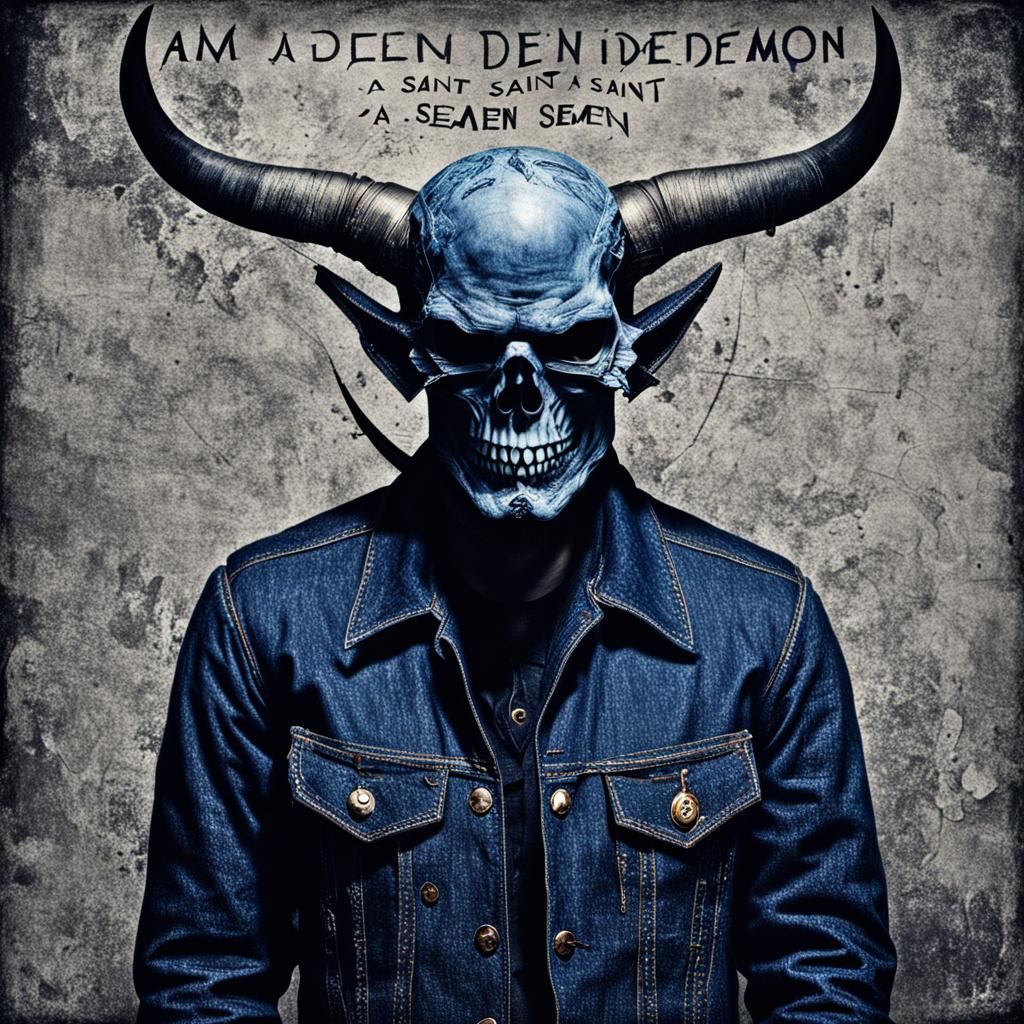 Denim demon - AI Generated Artwork - NightCafe Creator