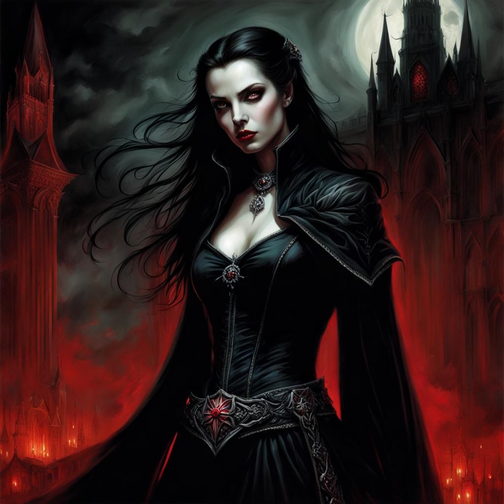 Beautiful vampire - AI Generated Artwork - NightCafe Creator