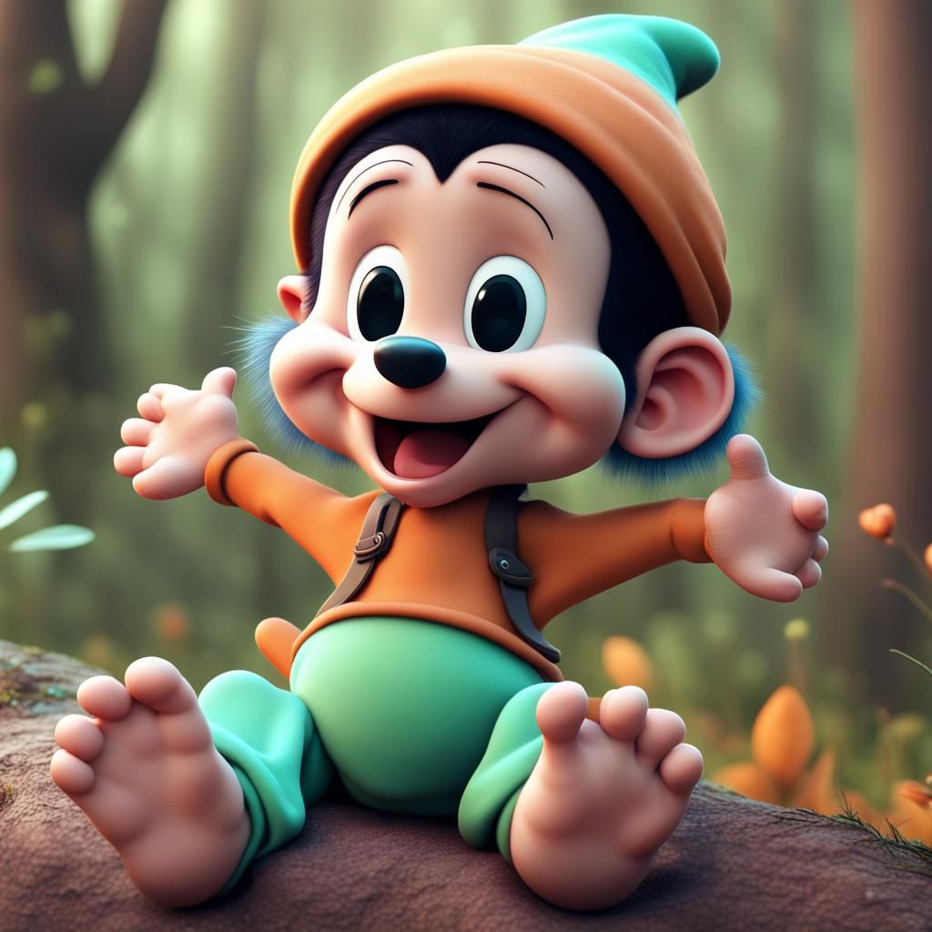 Little Goofy -Disney/Pixar - AI Generated Artwork - NightCafe Creator