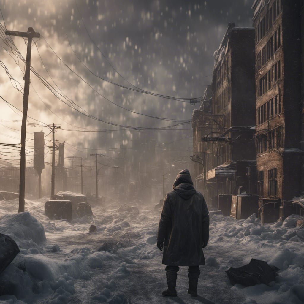 The ice age begins - AI Generated Artwork - NightCafe Creator