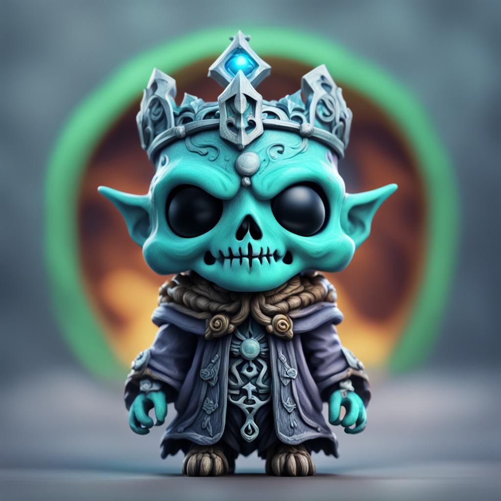 Cute lich companion - AI Generated Artwork - NightCafe Creator