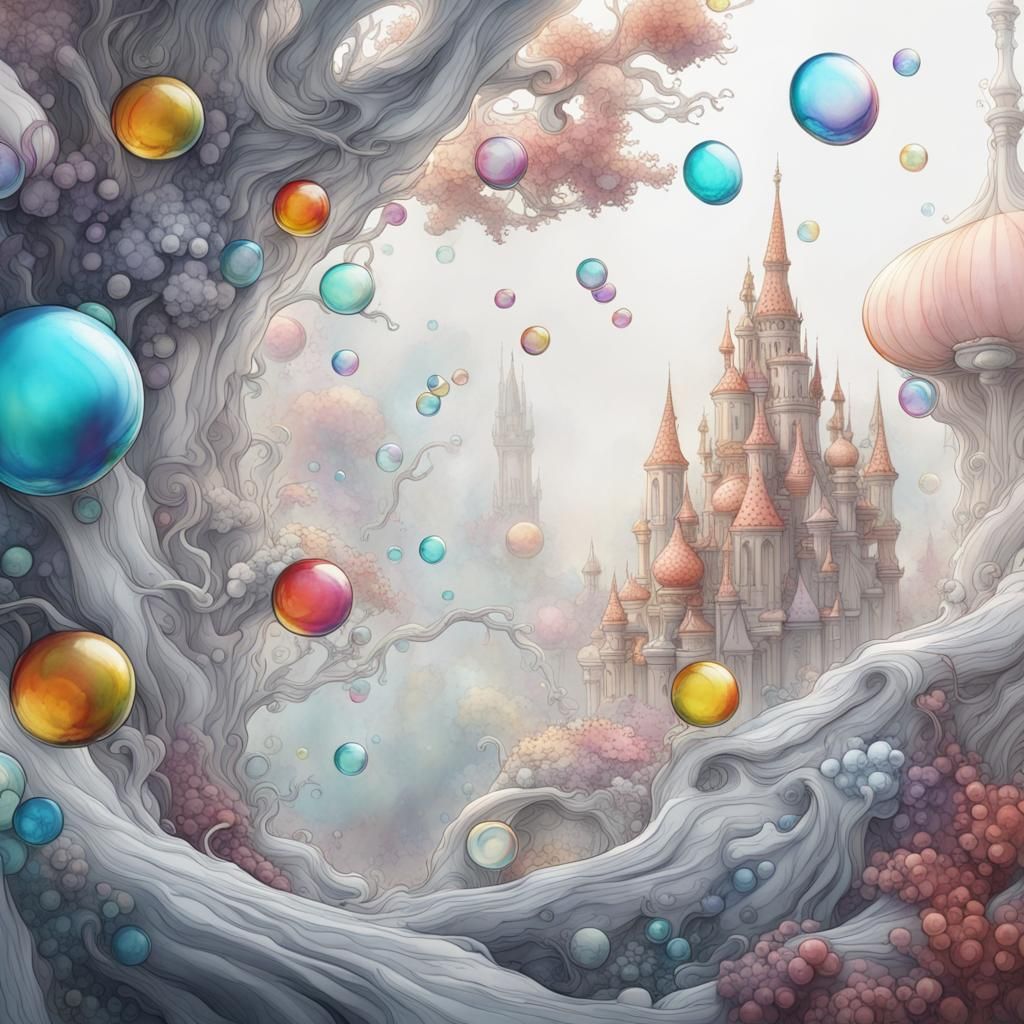 BUBBLE INVASION - AI Generated Artwork - NightCafe Creator