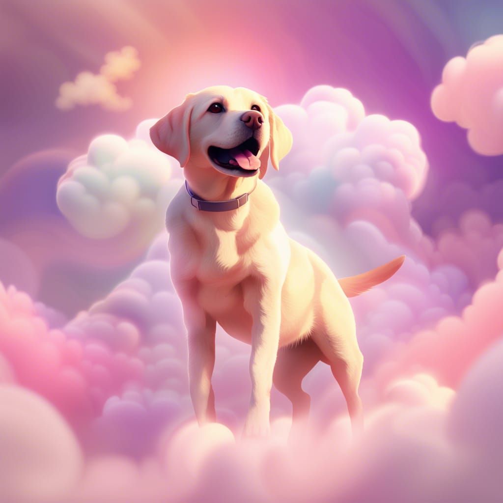 Happy Cute Labrador - AI Generated Artwork - NightCafe Creator