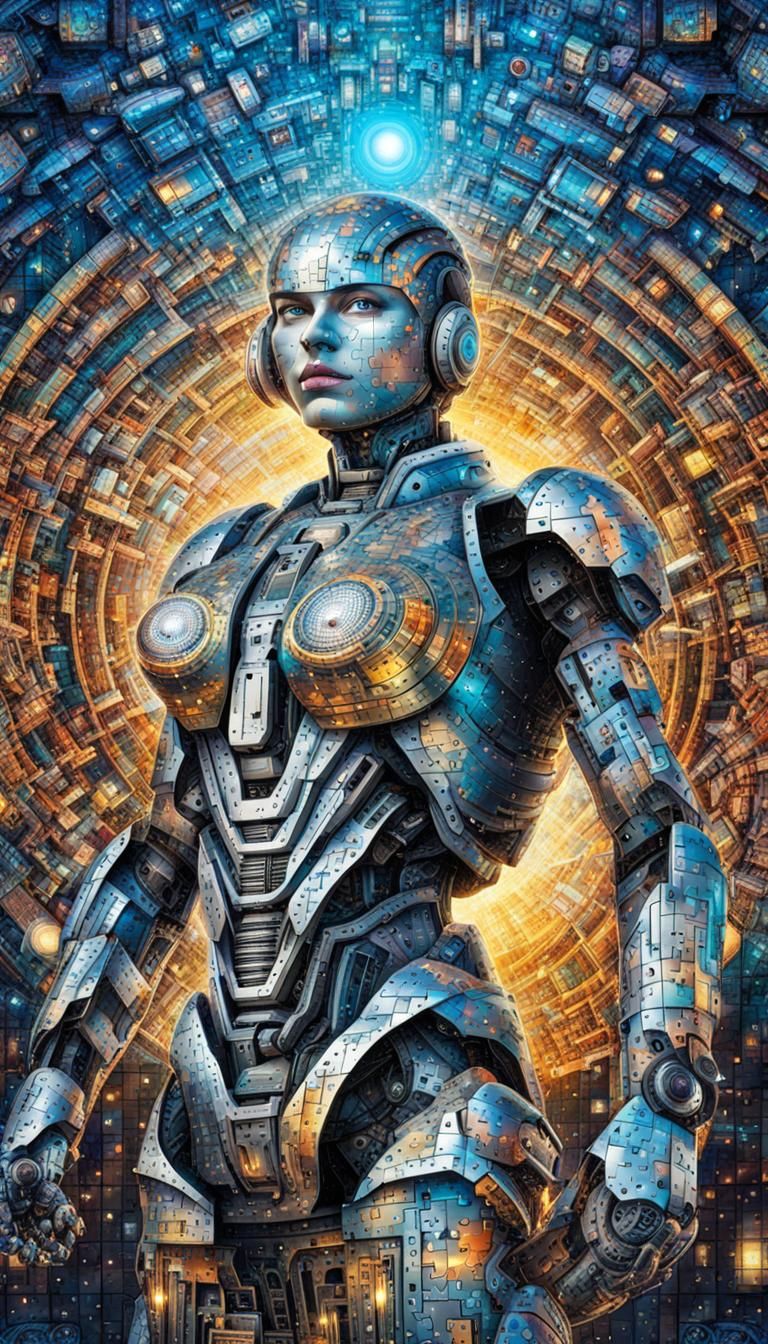 Aetherpunk Odyssey: Cybernetic Convergence - AI Generated Artwork ...