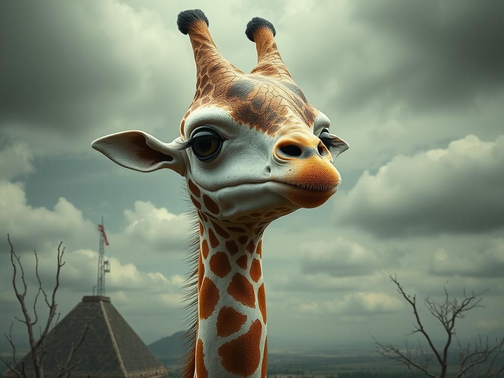 WINNER - Gothic Giraffe in Hypersurreal Upsidedownism