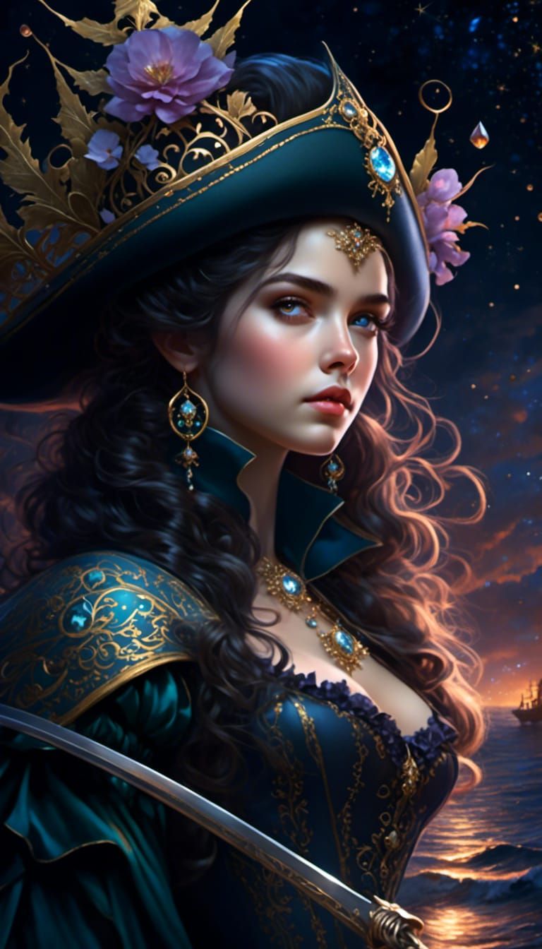 Pirate Witch - AI Generated Artwork - NightCafe Creator