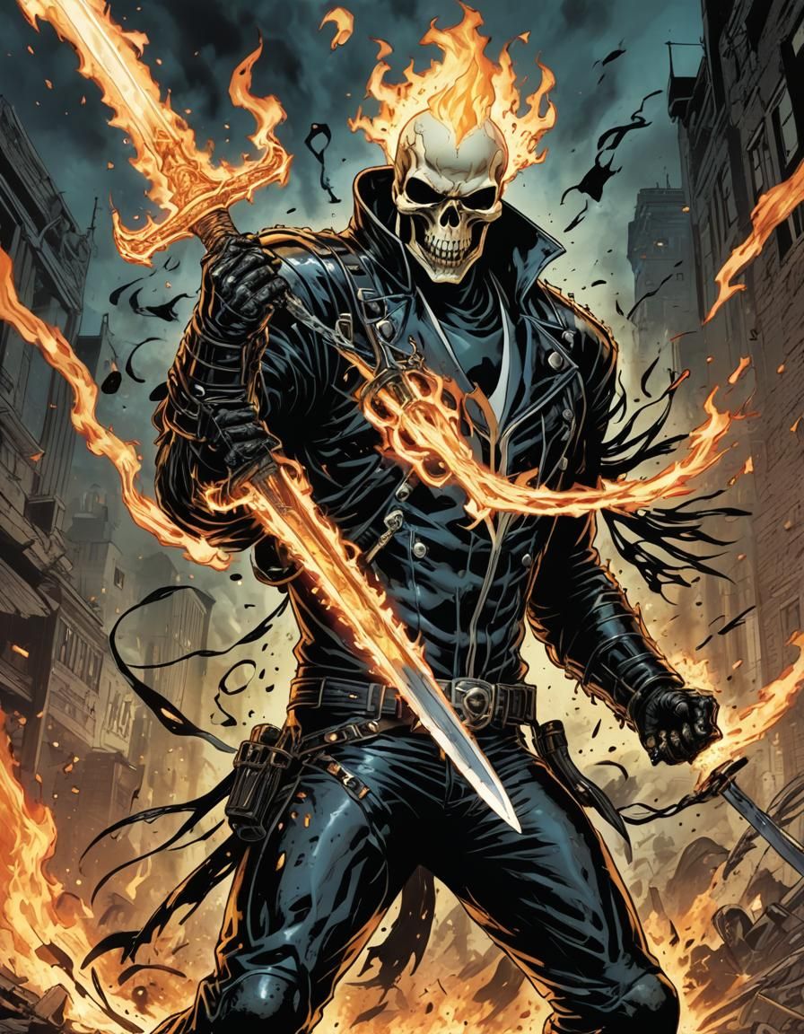Ghost rider - AI Generated Artwork - NightCafe Creator