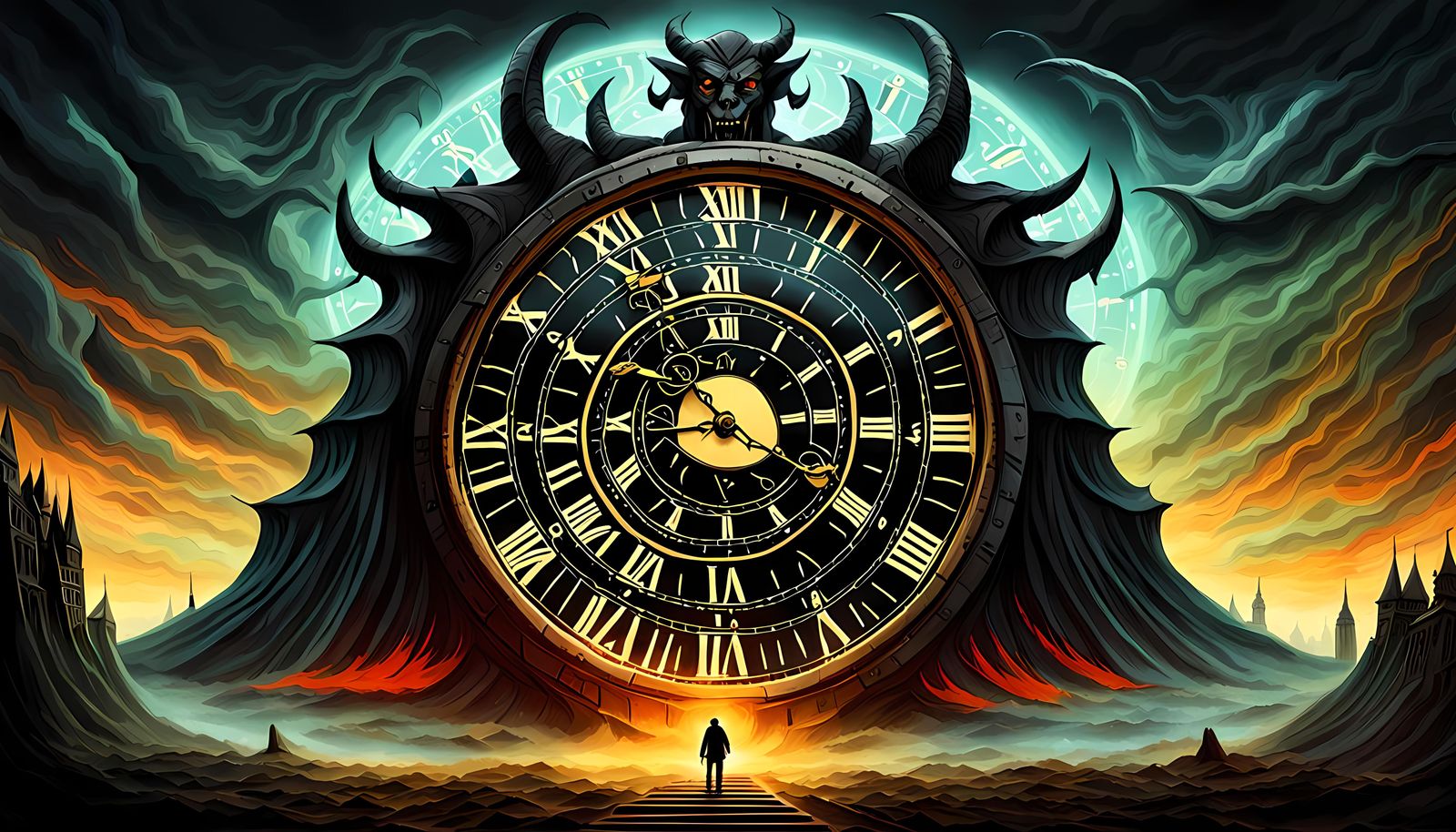 the demon of time and reality - AI Generated Artwork - NightCafe Creator