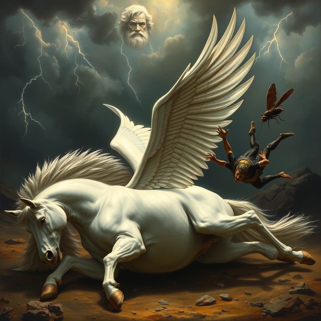 Pegasus and Bellerophon died. - Majestic Pegasus Fallen in W...