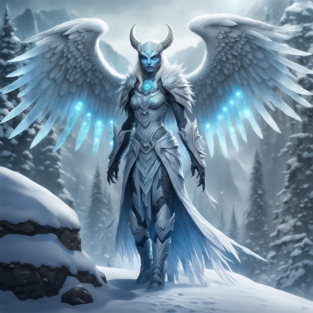 Ice Demon - AI Generated Artwork - NightCafe Creator