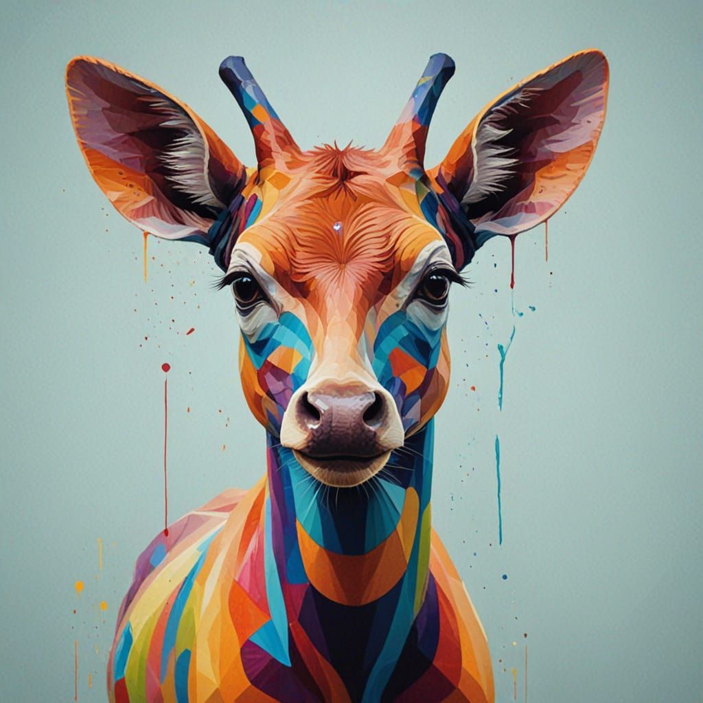 Abstract Animals - Vibrant Abstract Creatures Emerge from Ge...