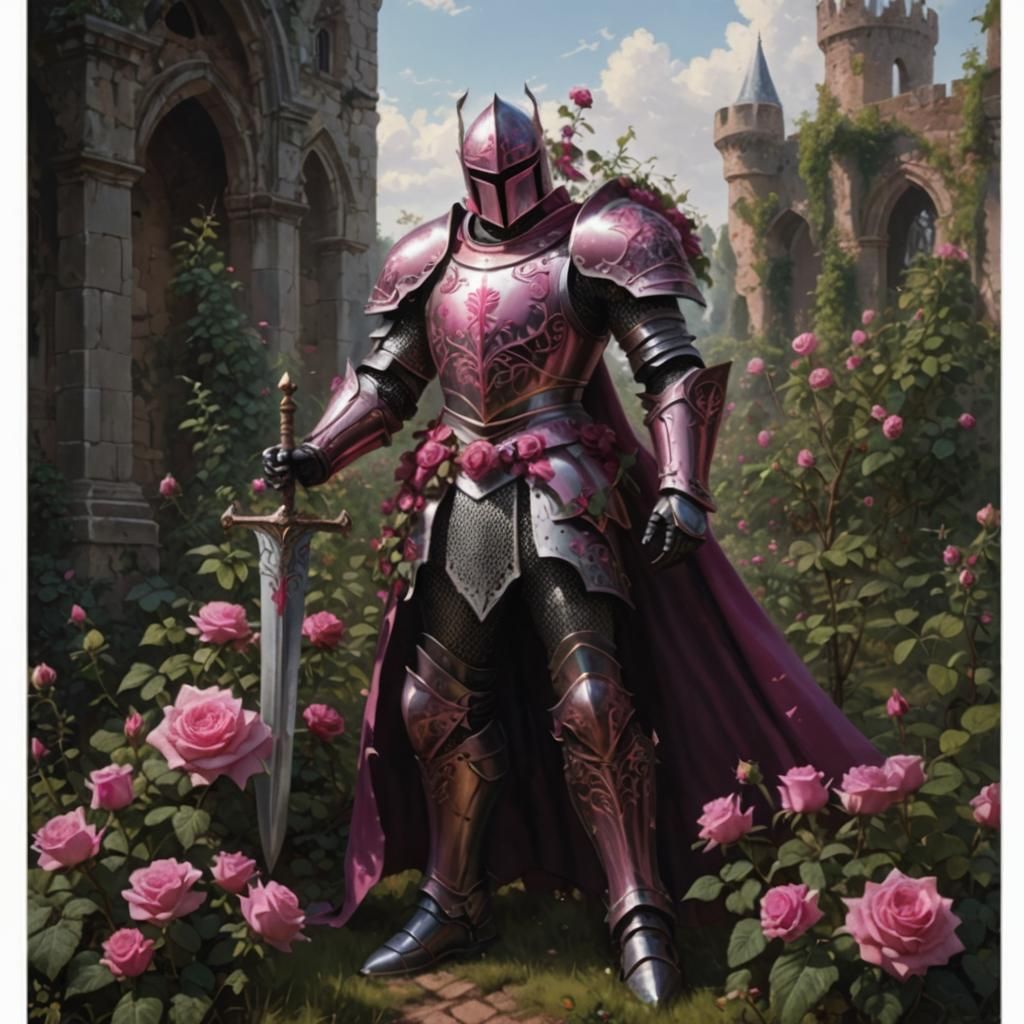 Knight of the roses - AI Generated Artwork - NightCafe Creator