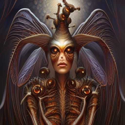 An elaborate eldritch abomination ::Mi-Go, insectoid creatures with ...