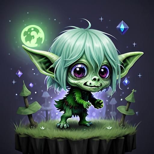 Chibi Forest Gremlin - AI Generated Artwork - NightCafe Creator