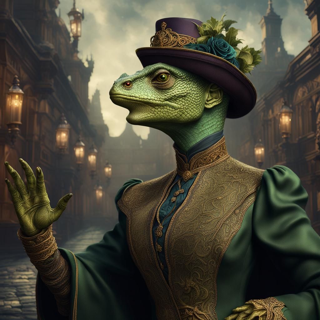 Madam Vastra, the Victorian lizard -woman - AI Generated Artwork ...
