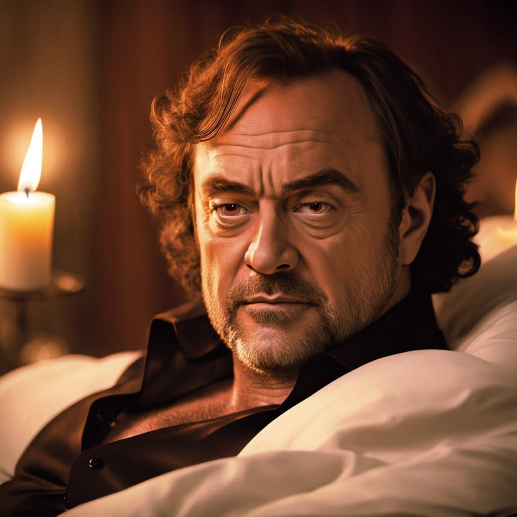 Crowley King of Hell in Luxurious Candlelit Splend... - AI Art