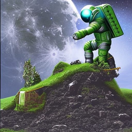 A moon scape - AI Generated Artwork - NightCafe Creator