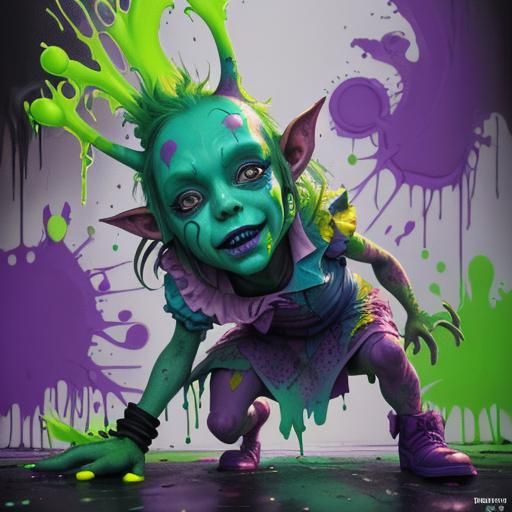 Fun goblin alien kid - AI Generated Artwork - NightCafe Creator