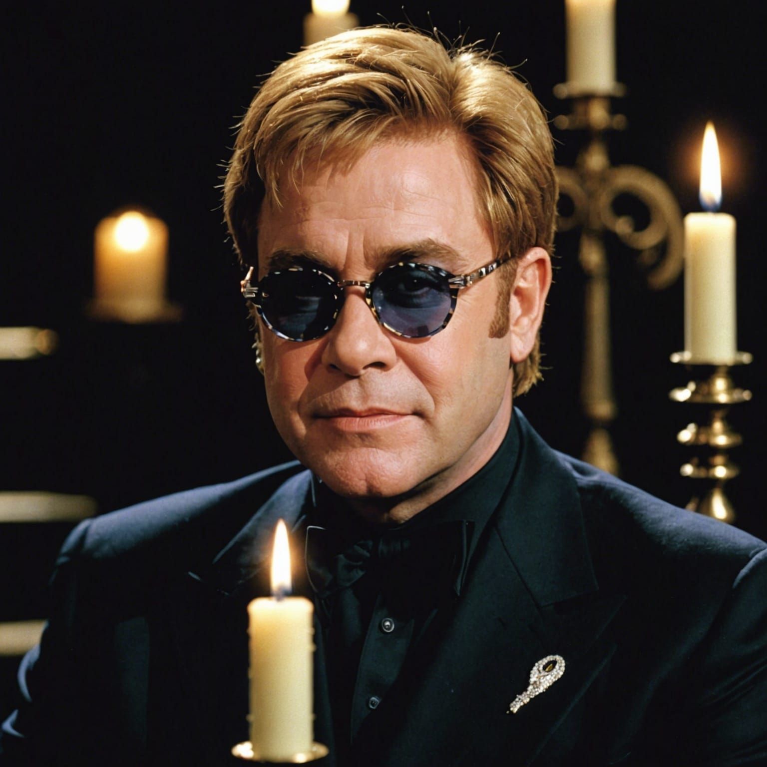 Elton John Candle In The Wind 1997 - AI Generated Artwork - NightCafe ...
