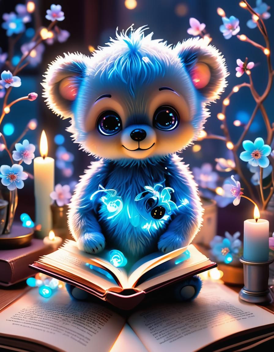 Teddy Loves Reading Pt. II - AI Generated Artwork - NightCafe Creator