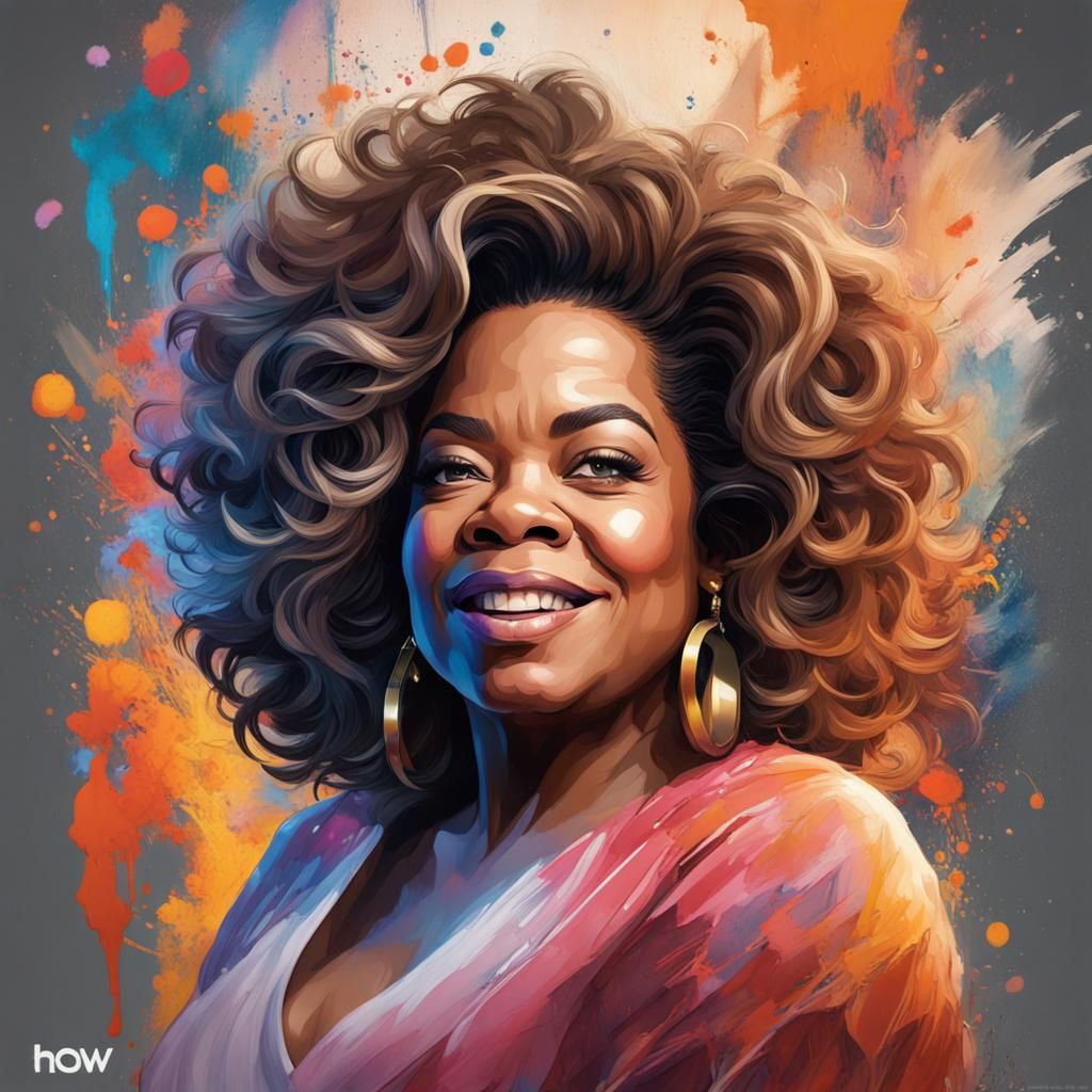 portrait of Oprah Winfrey - AI Generated Artwork - NightCafe Creator