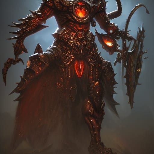 Hell Forged Armour - AI Generated Artwork - NightCafe Creator
