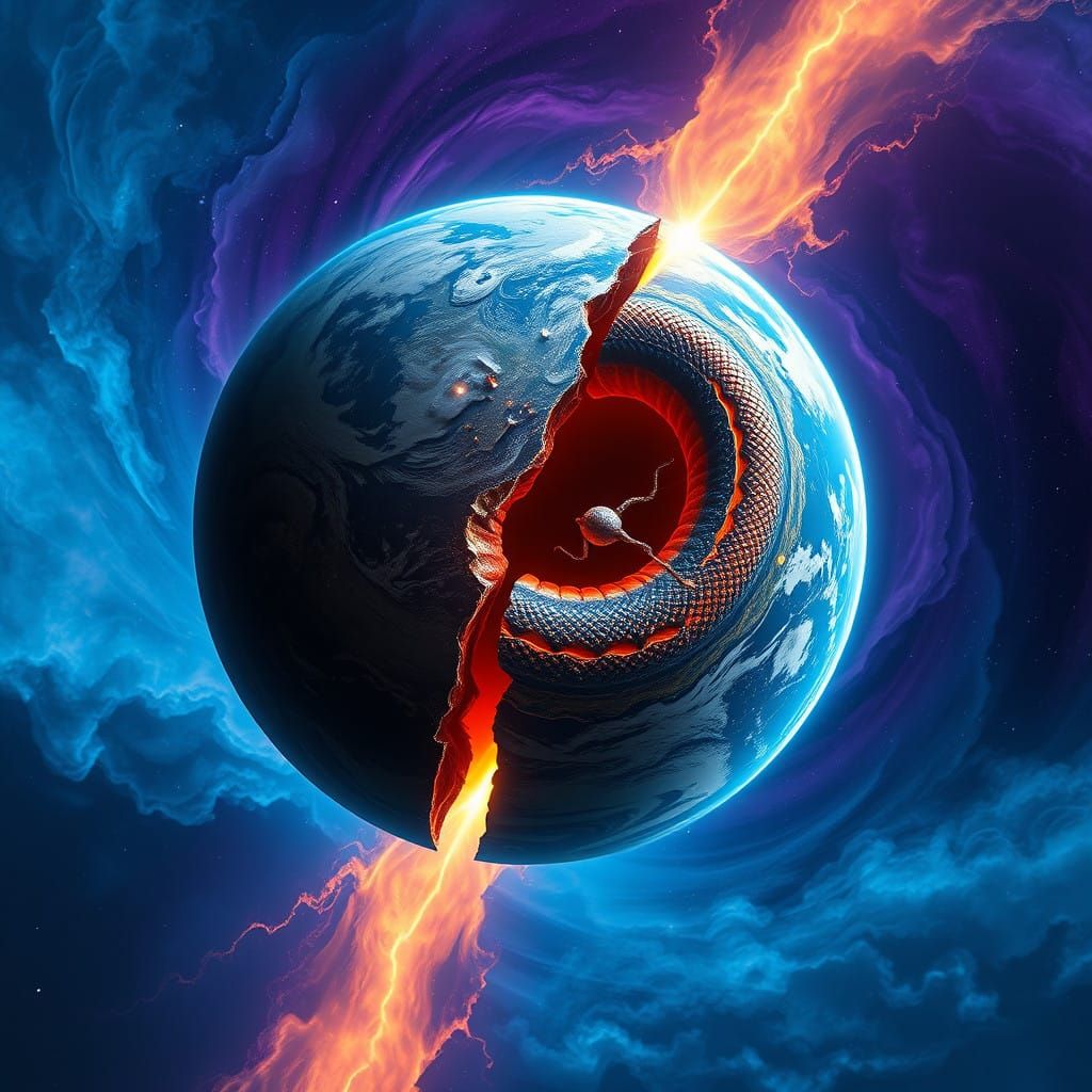 Rachadura sutil - Earth Cracks Apart, Unveiling an Ethereal...