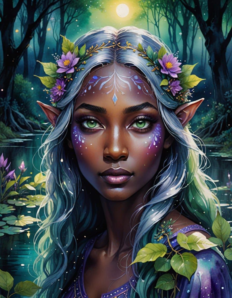 An Elven Maiden in the forest - Enchanting Elven Nymph Rises...