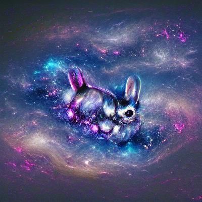 galaxy bunny - AI Generated Artwork - NightCafe Creator