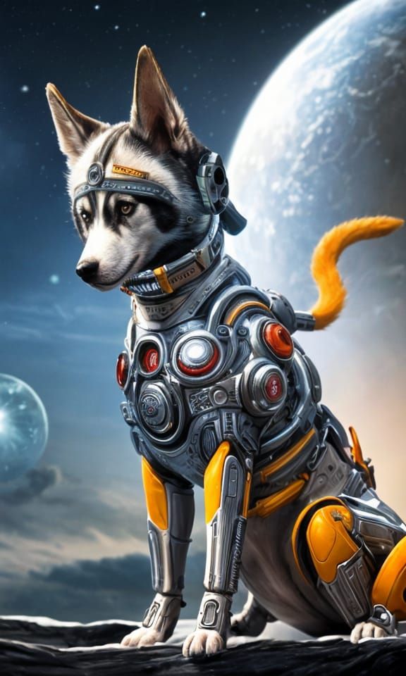 Cyborg Dog ~ Experimental Model 3.2, tail placement for soundproofing ...