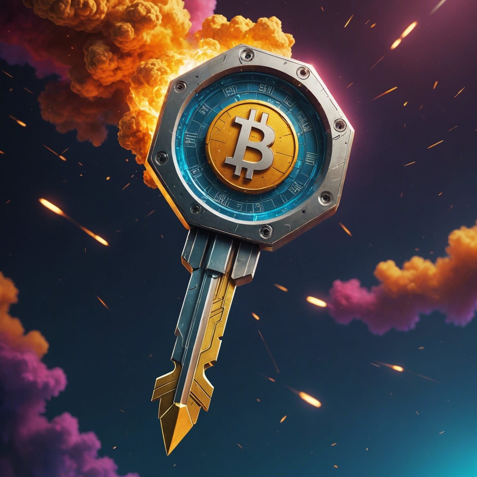 Crypto key used to launch missile - AI Generated Artwork - NightCafe ...