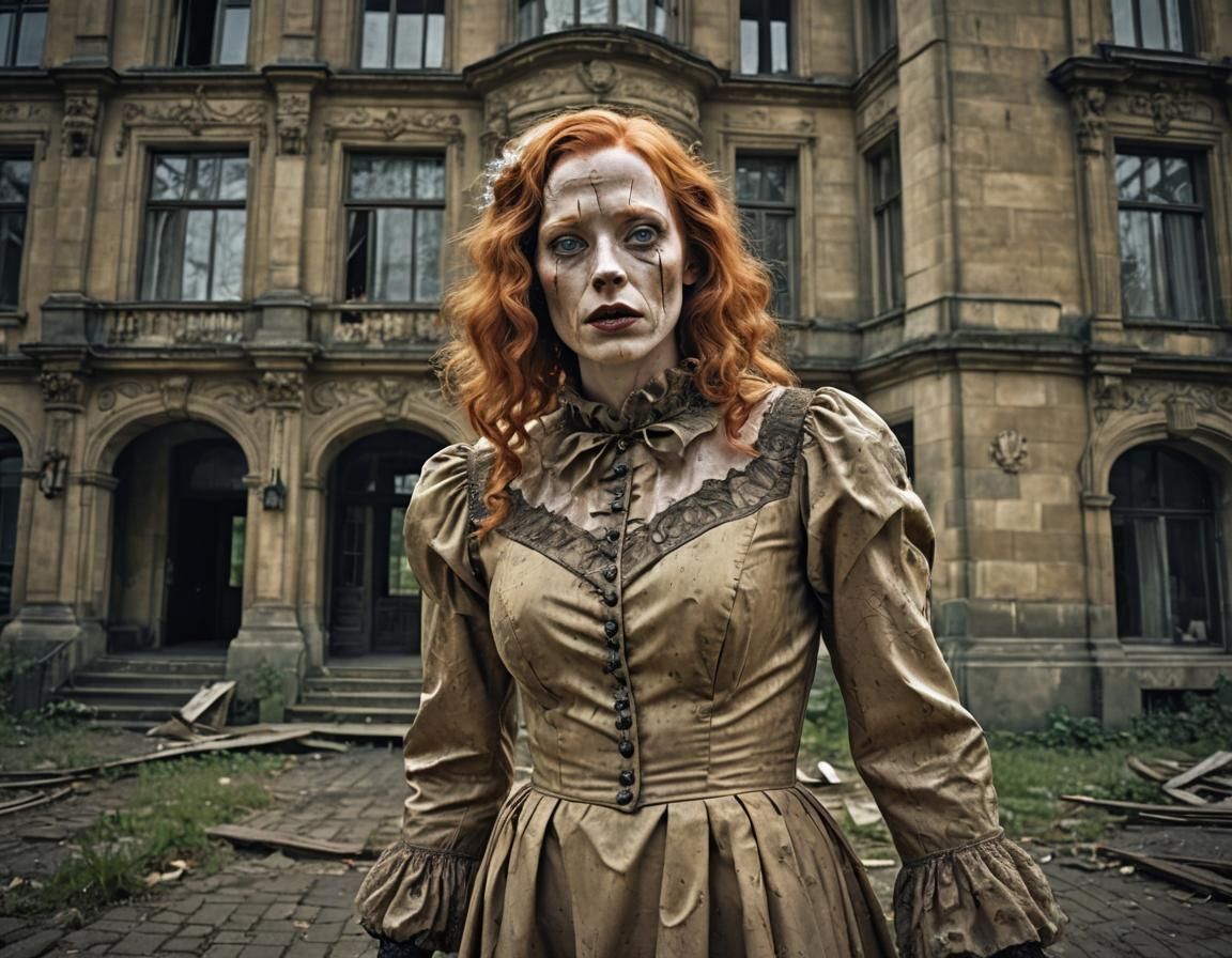 The ghost from the abandoned manor - AI Generated Artwork - NightCafe ...