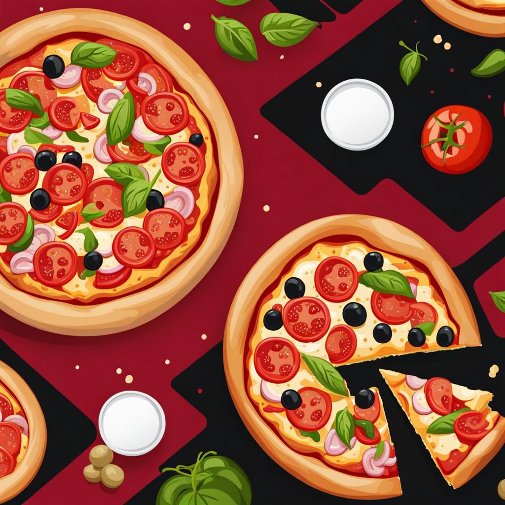 Pizza 🍕 - AI Generated Artwork - NightCafe Creator