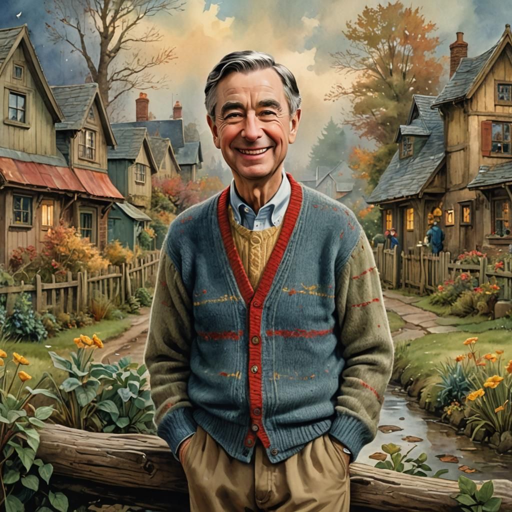 Fred Rogers ~ Mr. Rogers Neighbourhood - AI Generated Artwork ...