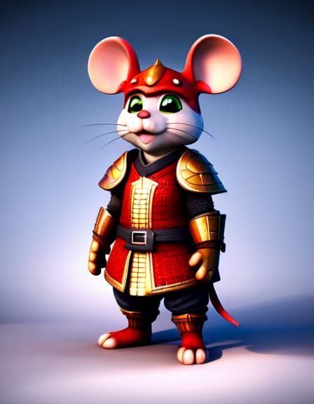Samurai Mouse - AI Generated Artwork - NightCafe Creator