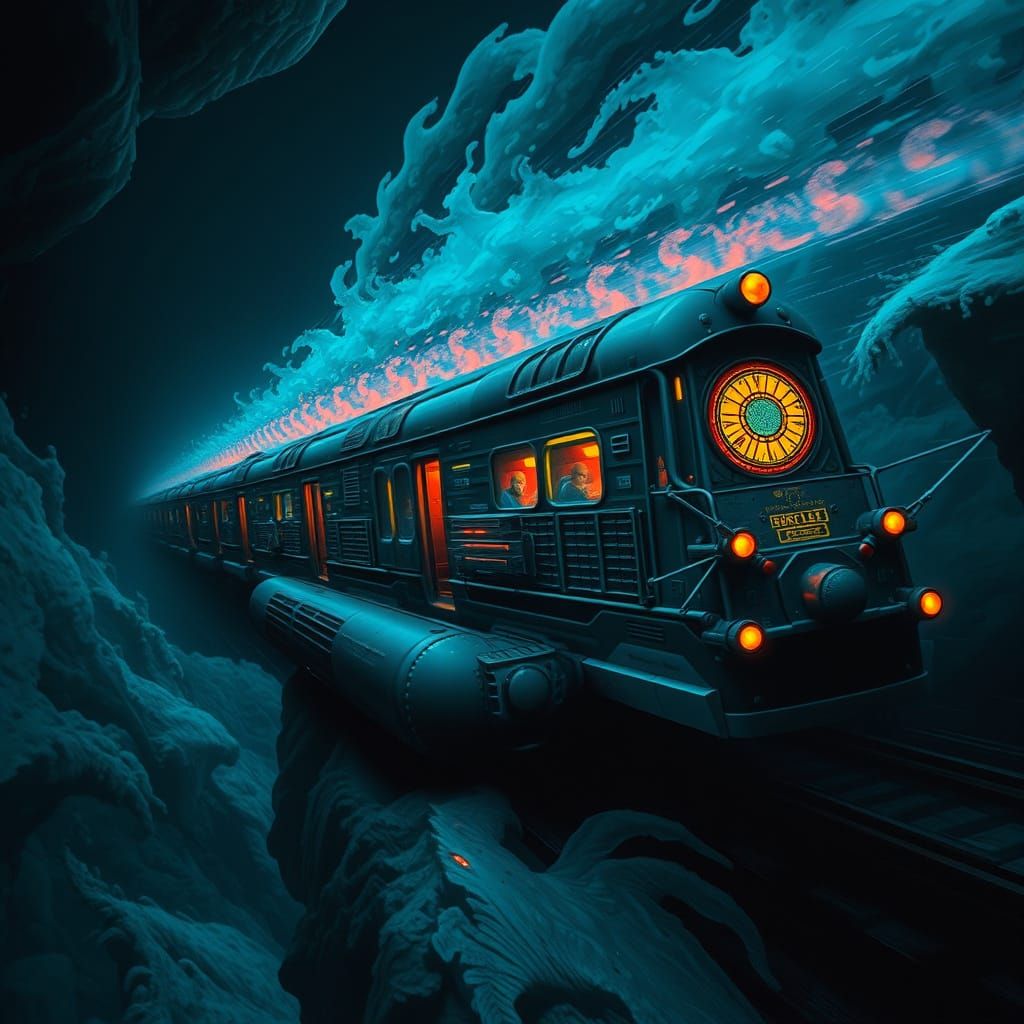 Ocean abyssal zone hyper train - Futuristic Hyper Train Spee...