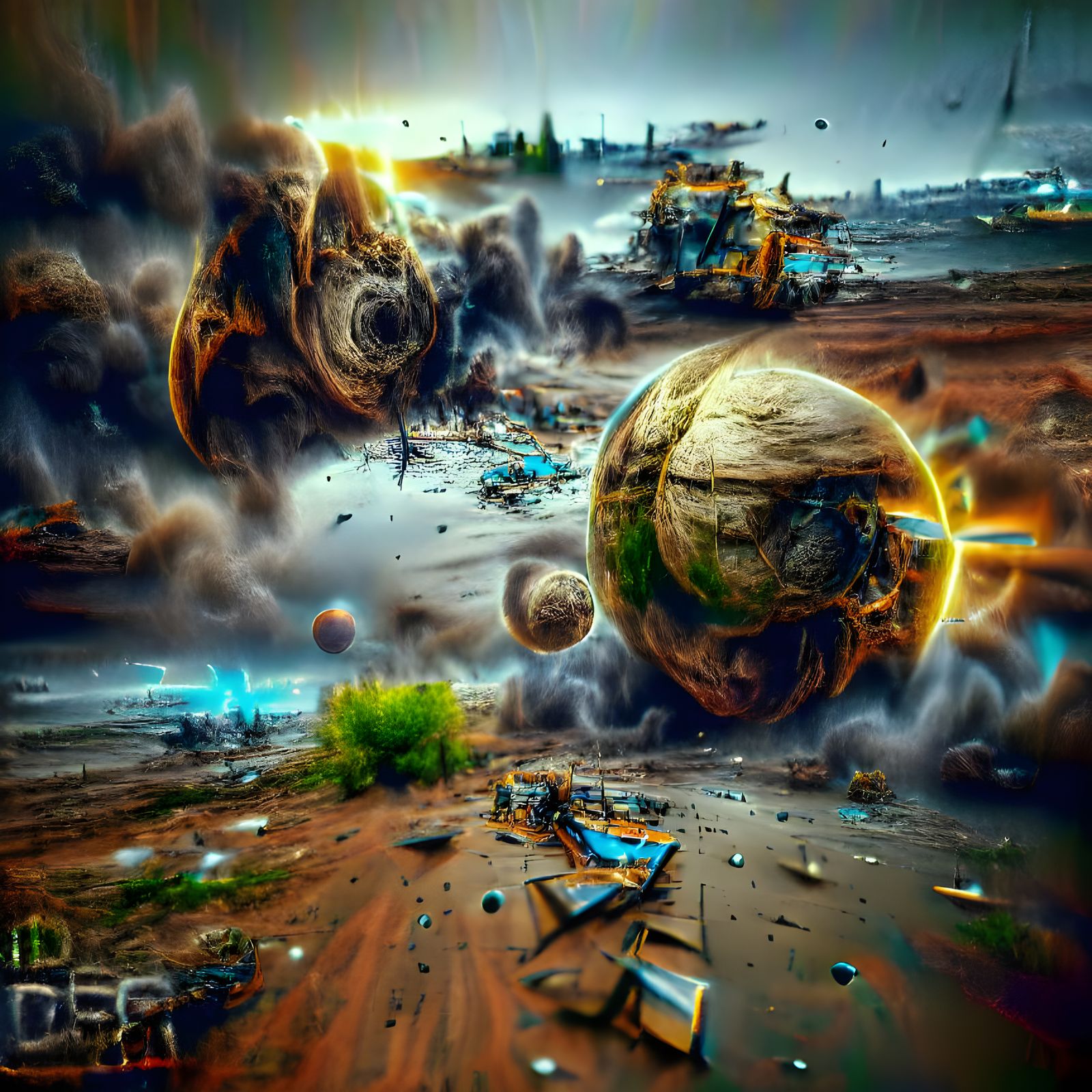 Planetary Devastation - AI Generated Artwork - NightCafe Creator