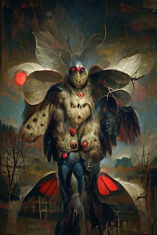 Mothman M8 - AI Generated Artwork - NightCafe Creator