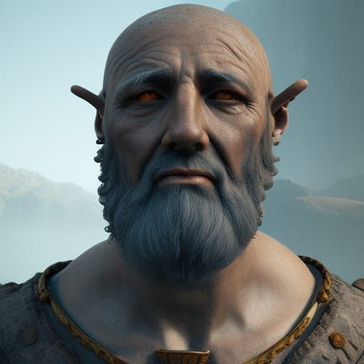 Thinker, man,ancient, portrait, realistic, meme face, 8K, unreal engine ...